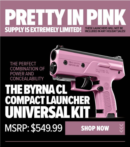 PINK Byrna CL Compact Launcher Kit Special Edition Color – Byrna Denver